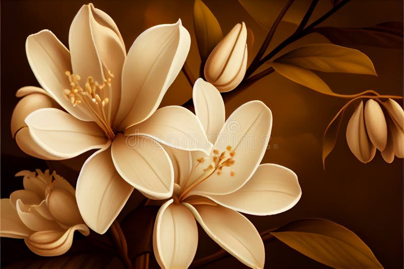 Vanilla Flower for Background Stock Illustration - Illustration of stick, plant: 268209683