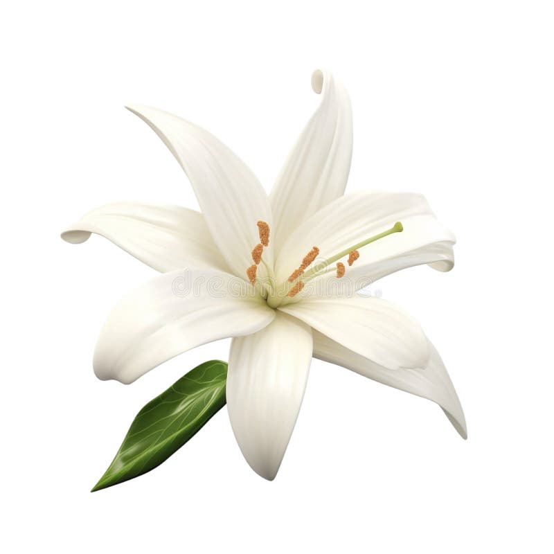 Vanilla Flower on Transparent Background Stock Illustration ...