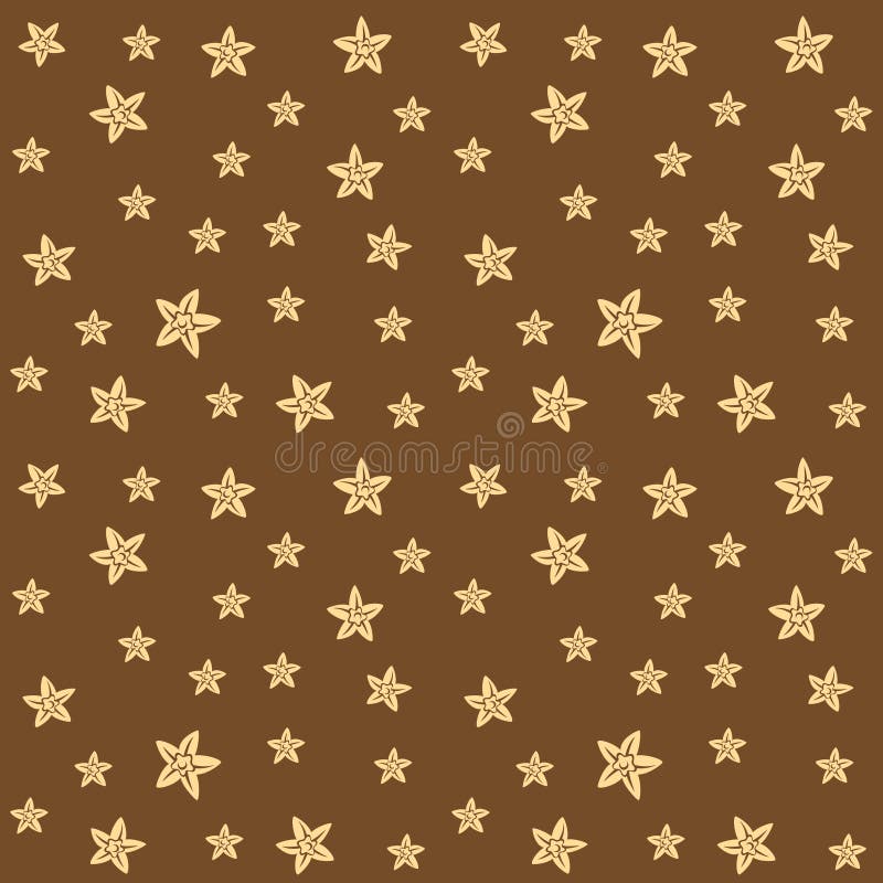 Vanilla Flowers Seamless Pattern Stock Vector - Illustration of ...