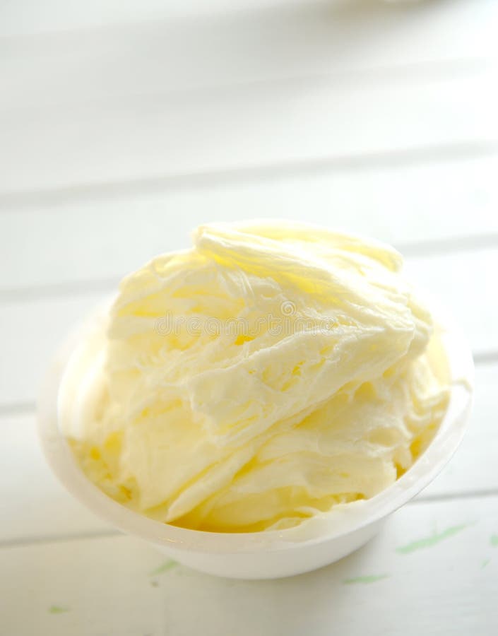 Vanilla ice cream stock image. Image of single, refreshment - 19976301