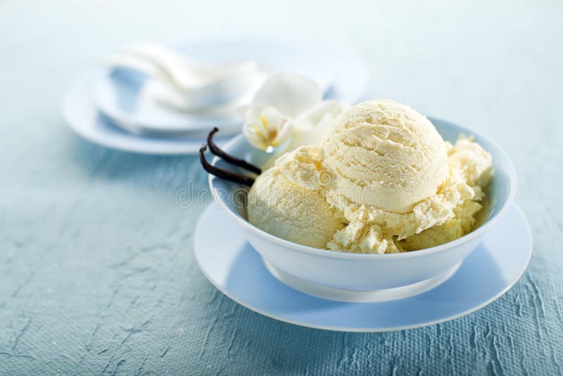 Vanilla ice cream - Stock Image - Everypixel
