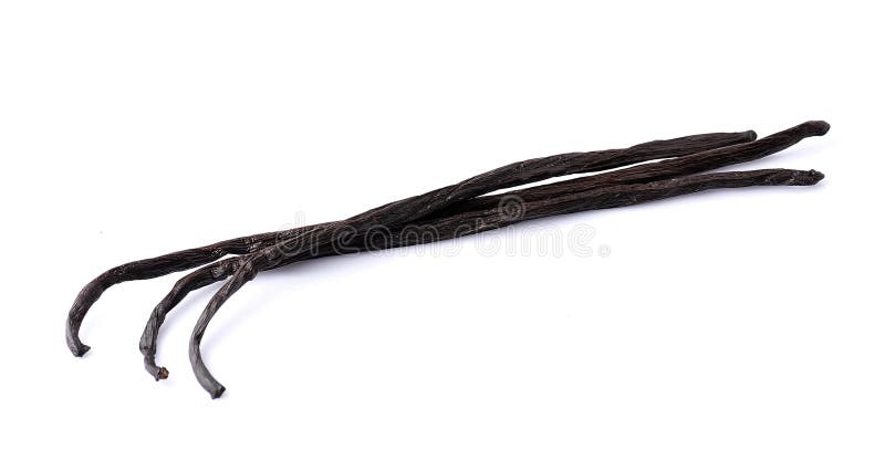 Vanilla pods isolated stock image. Image of healthy - 217217535
