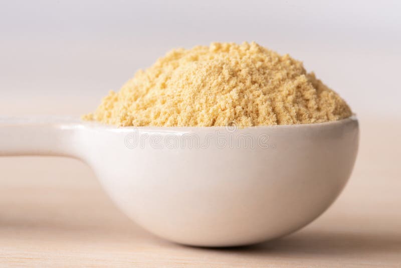 Vanilla Protein Powder in a Tablespoon Stock Image - Image of protein ...