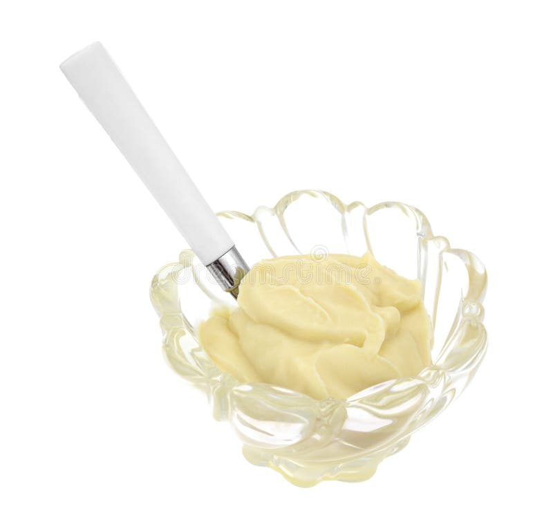 Vanilla Pudding in Bowl with Spoon Stock Image - Image of serving ...