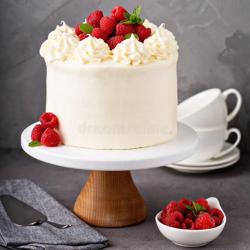 Raspberry Cake stock photo. Image of delicious, topping - 43961486