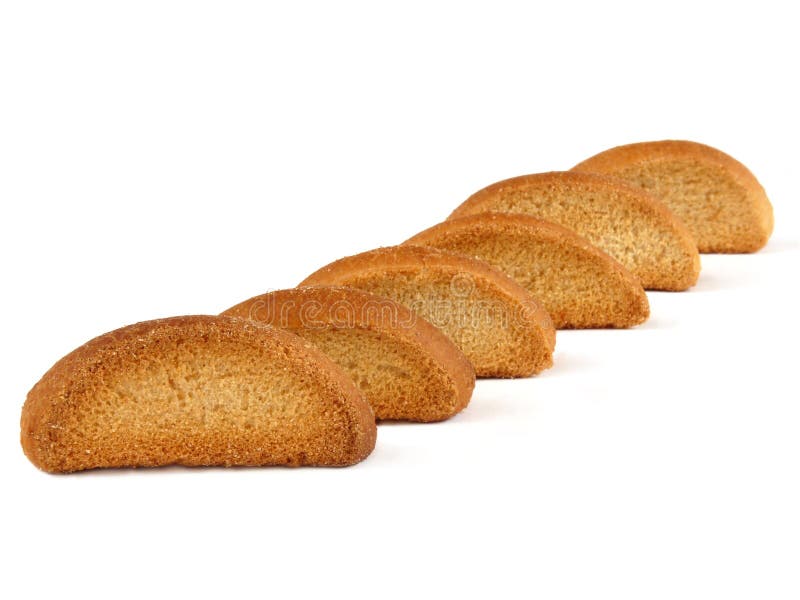 Rusks Bread Toast Biscuits, Diet Food Background Stock Image - Image of ...