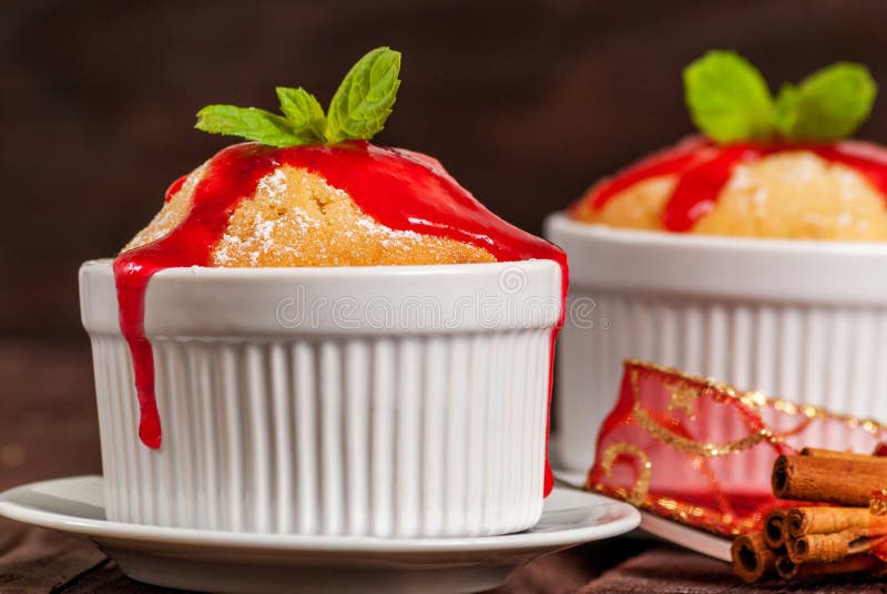 Chocolate souffle stock image. Image of plate, cake, liquid - 8031657