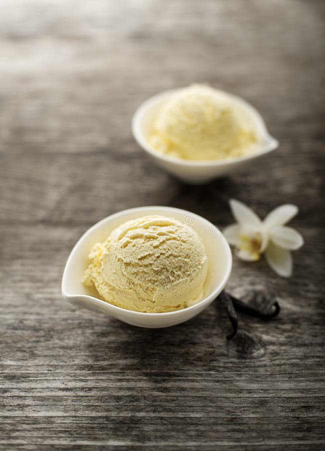 Vanilleeis stockfoto. Bild von nachtisch, zucker, schaufel - 55071866