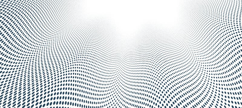 Vanishing Dots Vector Abstract Background in Black and White Minimal ...