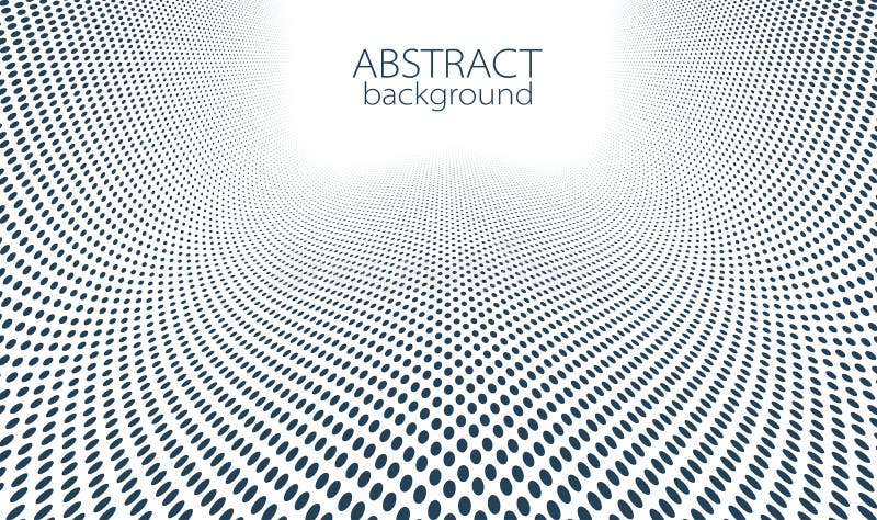 Vanishing Dots Vector Abstract Background in Black and White Minimal ...