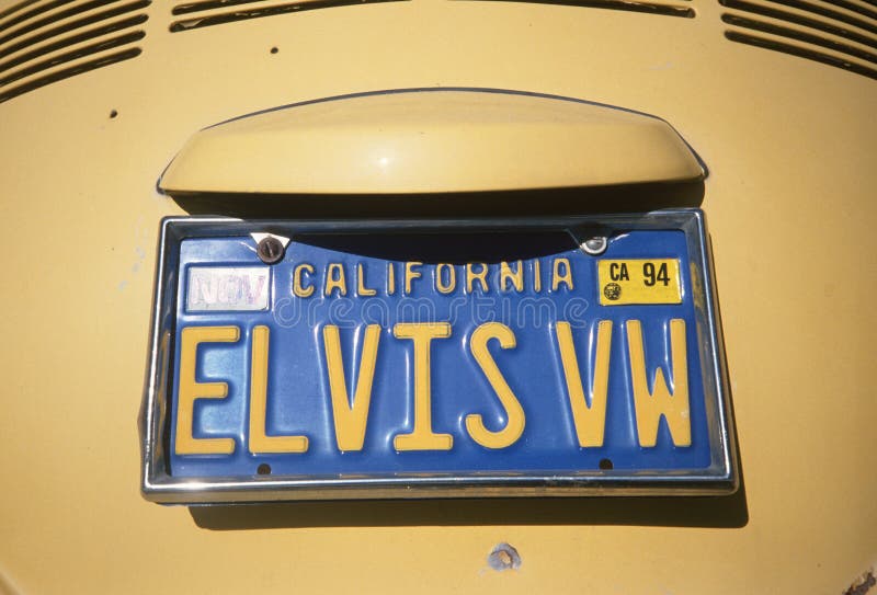 Vanity License Plate - California Editorial Stock Photo - Image of ...