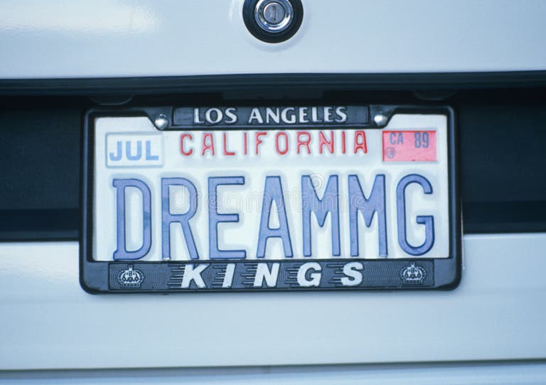 Vanity License Plate - California Editorial Stock Photo - Image of ...