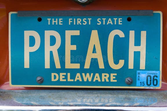 Vanity License Plate - Delaware Editorial Photography - Image of ...
