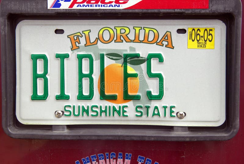 Vanity License Plate - Florida Editorial Image - Image of license ...