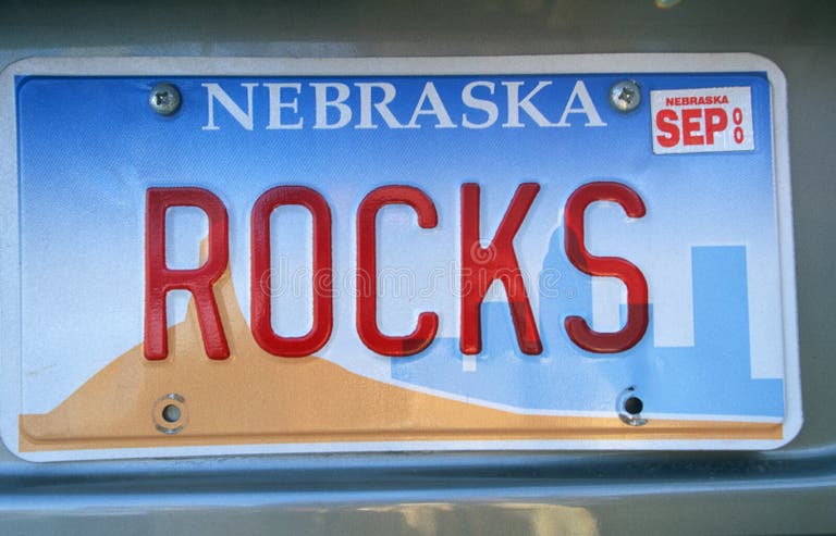 Vanity License Plate - Nebraska Editorial Photography - Image of ...