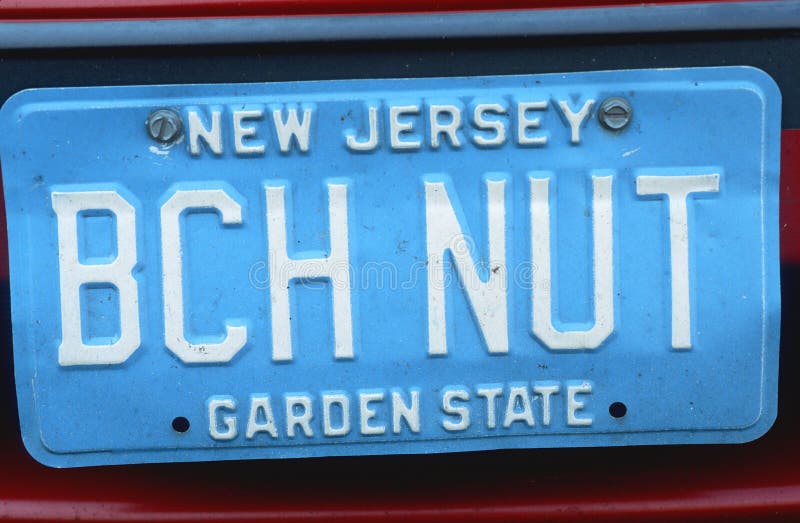 Vanity License Plate - New Jersey Editorial Image - Image of freeway ...