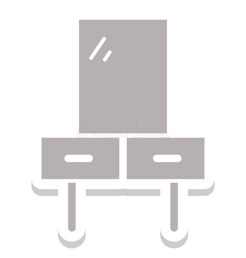 Vanity Table Isolated Vector Icon that Can Be Easily Edit or Modified ...