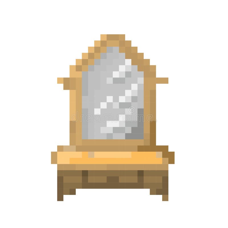 Vanity Table. Vector Illustration Decorative Design Stock Vector ...