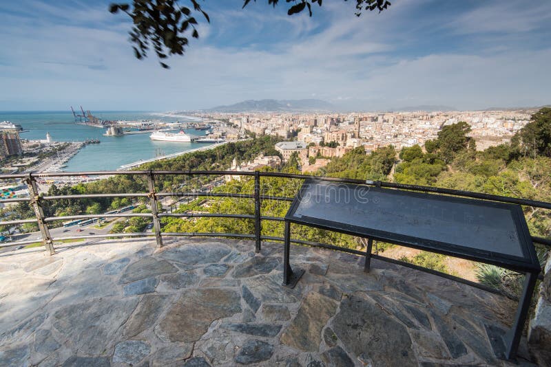 Vantage View Point in Malaga, Spain Editorial Photo - Image of downtown ...