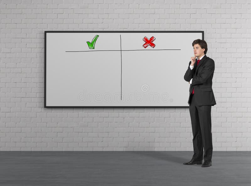 Vantaggi e svantaggi fotografia stock. Immagine di materiale - 48128198