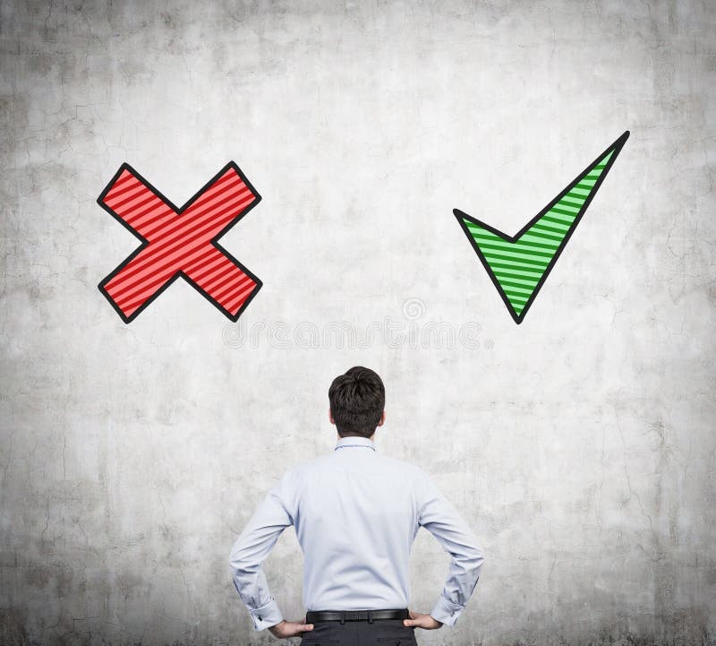 Vantaggi e svantaggi fotografia stock. Immagine di persona - 49173600