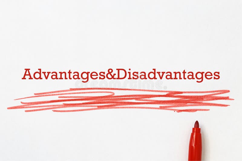 Vantaggi e svantaggi fotografia stock. Immagine di assegno - 49173600