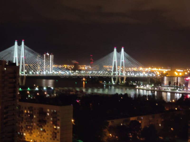 Vantovyi most neva stock image. Image of city, light - 197873311