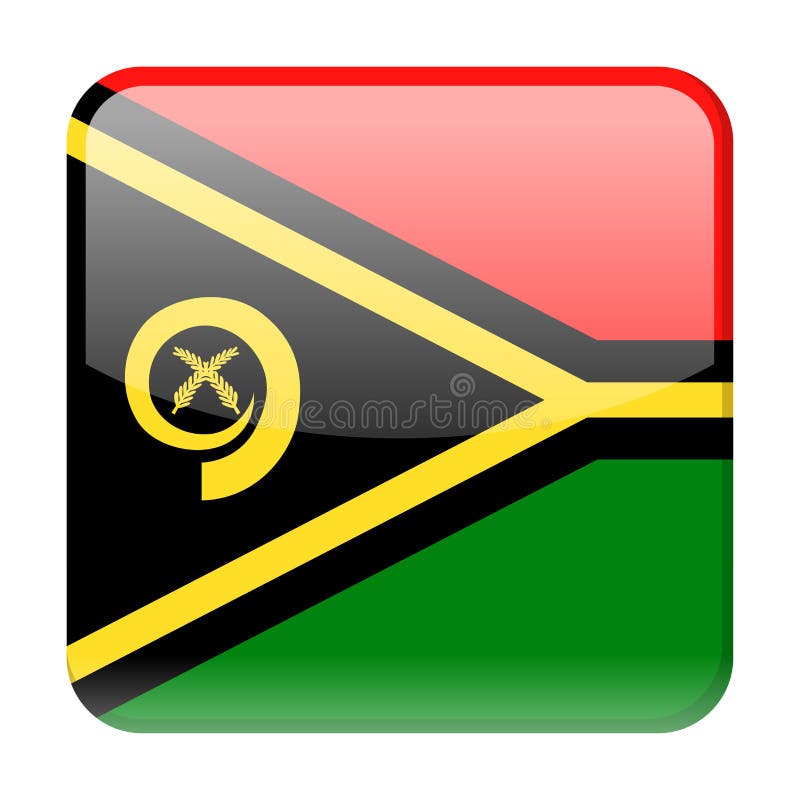 Vanuatu Flag Vector Square Icon Stock Illustration - Illustration of oceania, national: 114312800