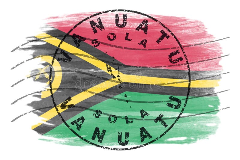 Vanuatu Sola Seal Map Design Stock Illustration - Illustration of ...