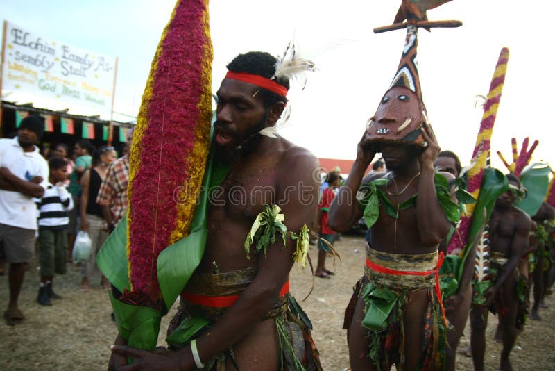 Vanuatu tribal village men editorial photography. Image of features ...