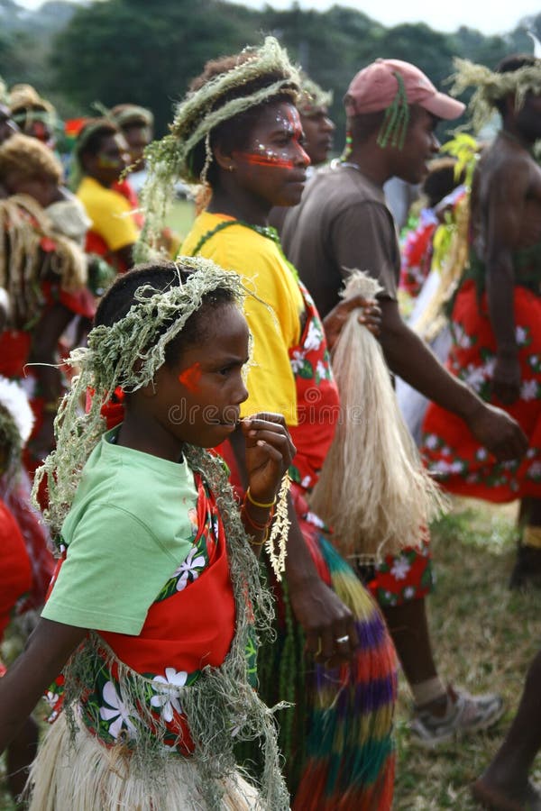 Vanuatu Tribal Village Women Editorial Photography - Image of body ...