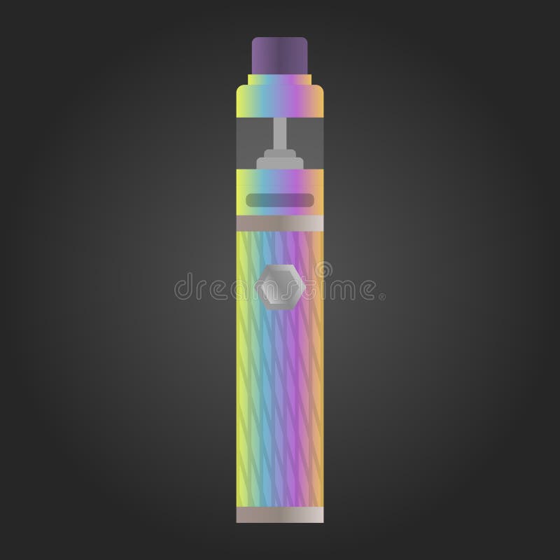 Gradient Electronic Cigarette. Vape Stock Vector - Illustration of ...