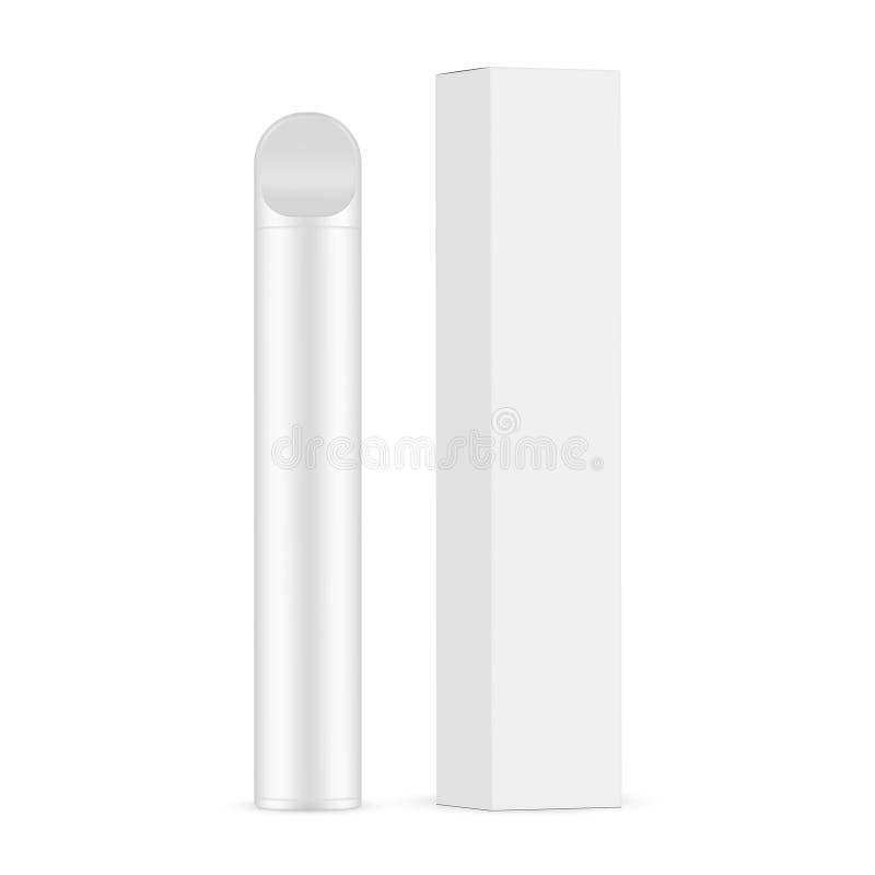 Vape Atomizer, Mockup, Packaging Box, Side View Stock Vector - Illustration of liquid ...