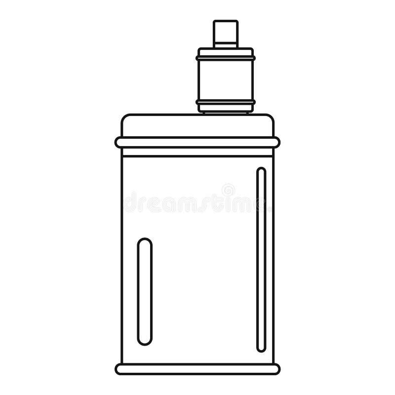 Vape Mod Icon, Outline Style Stock Illustration - Illustration of craft ...