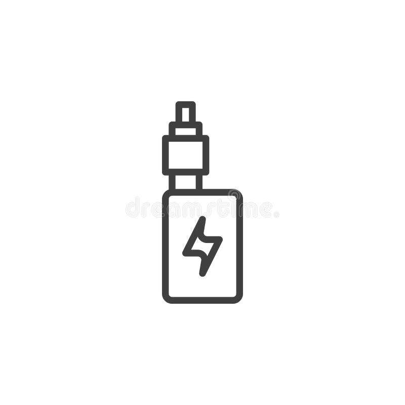 Vape mod line icon stock illustration. Illustration of liquid - 229769107