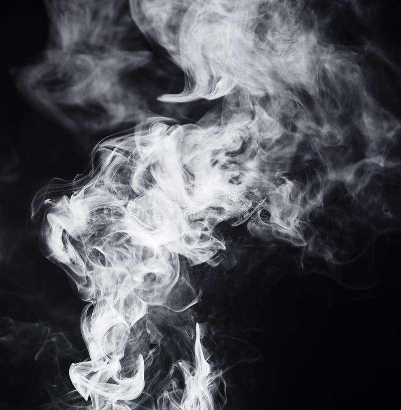 Vape, White Pattern and Smoke on Black Background with Texture, Mockup ...