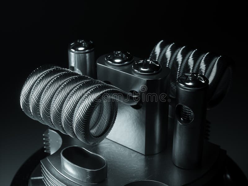 Vaping Atomizer with Clapton Coil. 3d Rendering Stock Illustration ...