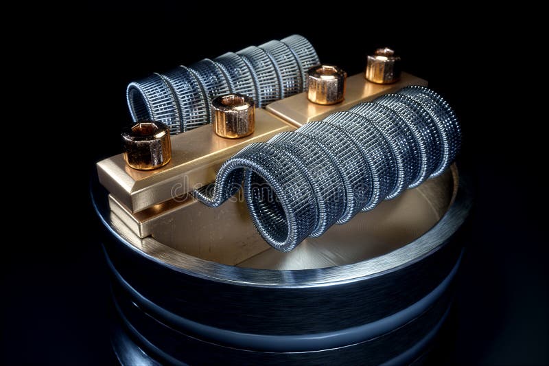Vaping Atomizer with Clapton Coil. 3d Rendering Stock Photo - Image of ...