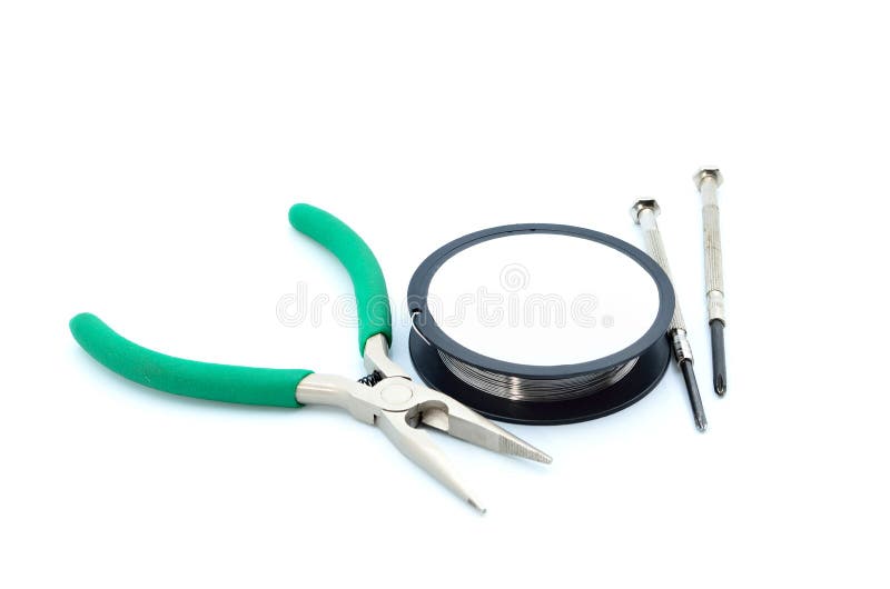 Vaping Atomizer tools stock photo. Image of rebuildable - 60296064