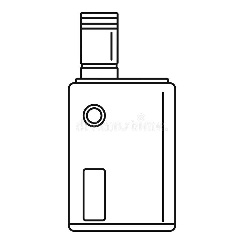 Vaping Box Icon, Outline Style Stock Vector - Illustration of coil ...