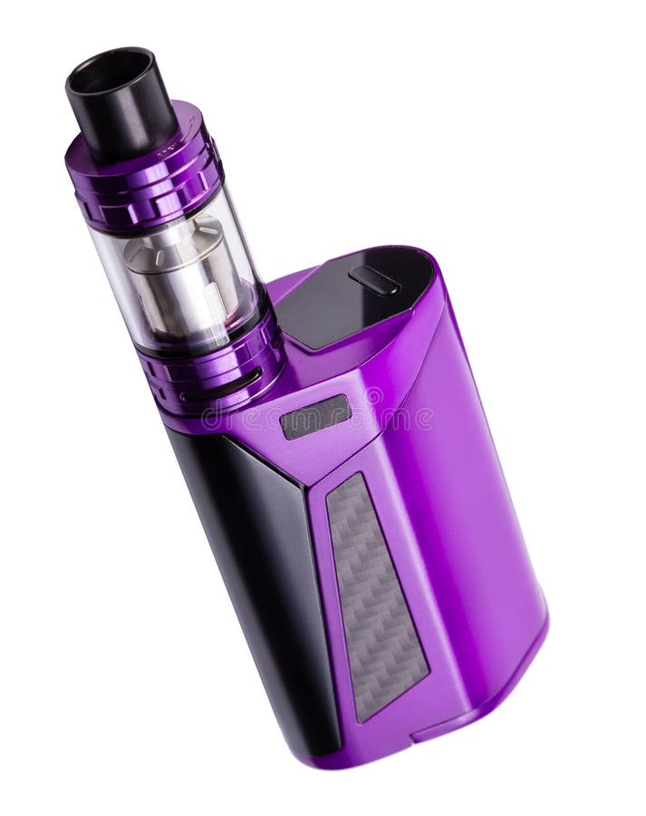 Vaping Device Electronic Cigarette Vape Isolated On The White Background Stock Image Image