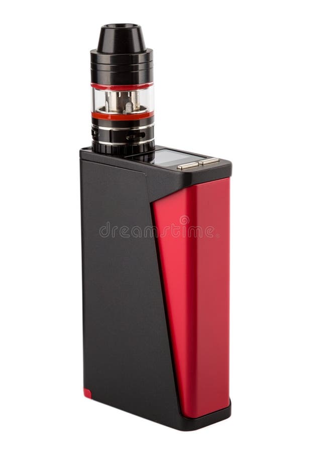 Vaping Device Isolated on White Stock Photo - Image of metal, health ...