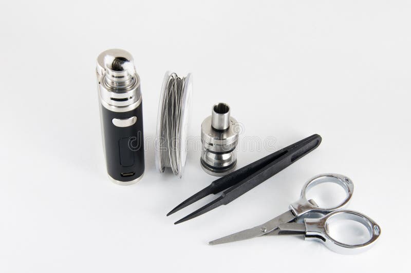 Rebuildable Dripping Vaping Atomizer Tools, Close Up Stock Image ...