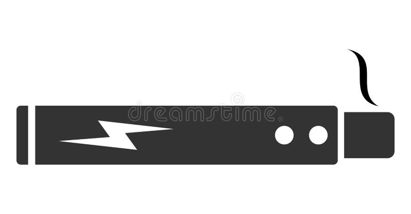 Flat Vector Vaping Icon stock vector. Illustration of glyph - 213273359