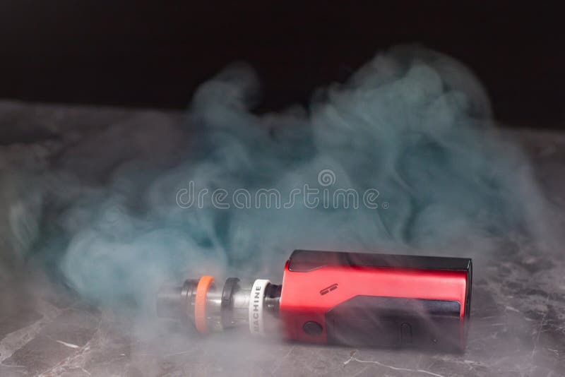 Vaping with Smoke and Steam Stock Photo - Image of ecig, ecigarette ...