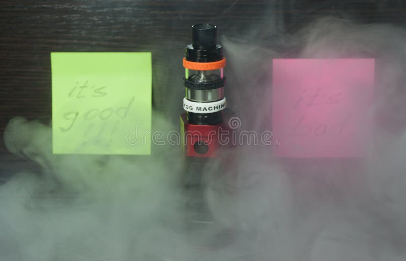 Vaping with Smoke and Steam Stock Photo - Image of ecig, pair: 89087156