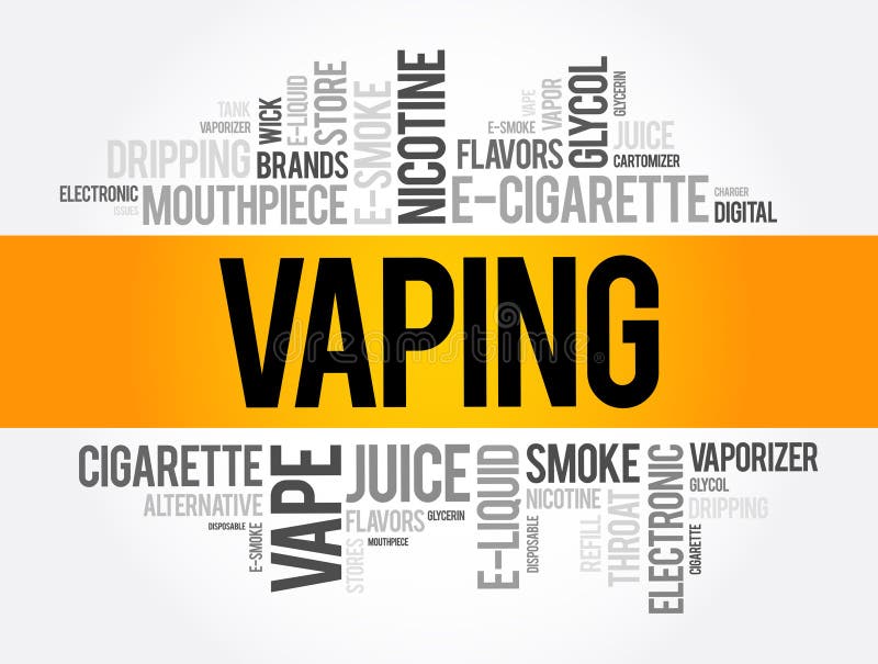 Vaping Word Cloud Collage, Concept Background Stock Illustration ...
