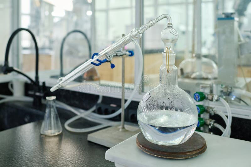 Vaporization of Liquid Substance Stock Photo - Image of work, science ...