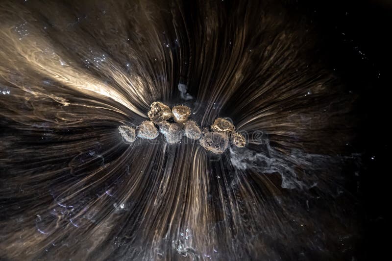 Vaporizing Dry Ice Crystal in Laboratory Simulating the Effect of a ...