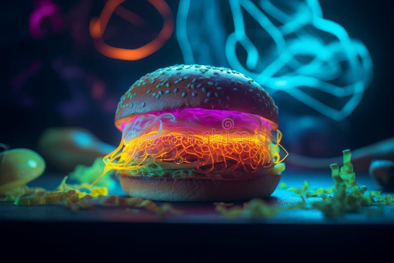 Futuristic Burger Stock Illustrations – 131 Futuristic Burger Stock ...